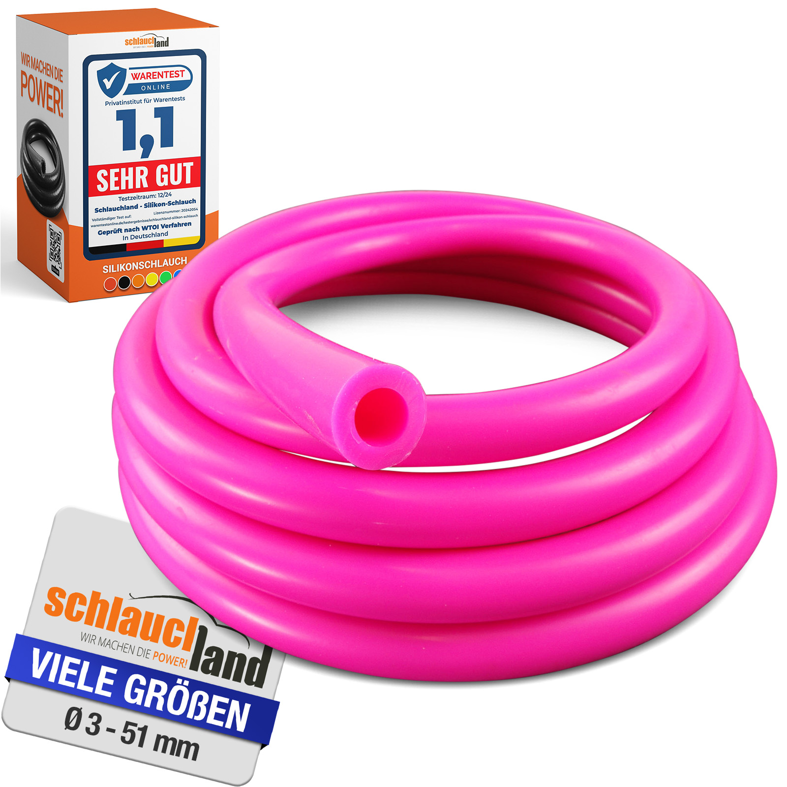 UNIVERSAL SILIKONSCHLAUCH - OHNE GEWEBE